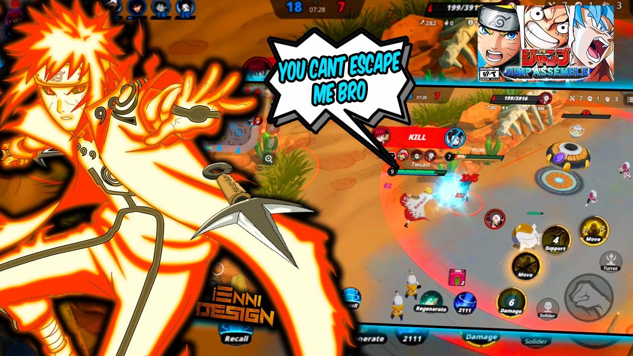 JUMP ASSEMBLE: MINATO THE 4TH HOKAGE FULL JUNGLE GAMEPLAY RANK GAME ...