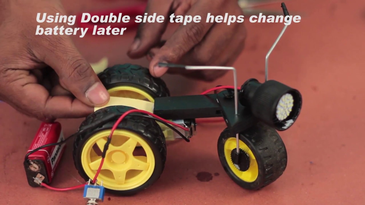 MAKE A SUPER COOL MOTOR CYCLE / BIKE battery powerd - YouTube