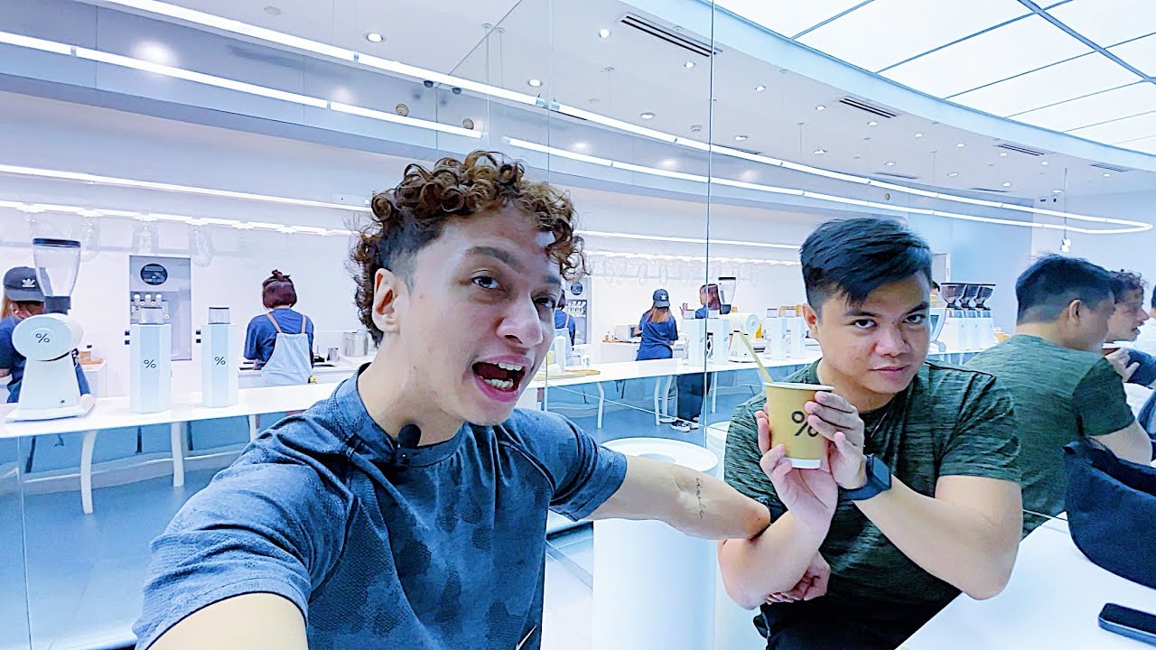 BOYFRIEND TRIES MY FAVORITE ARABICA COFFEE, MITSUKOSHI BGC | RIRI BITES ...