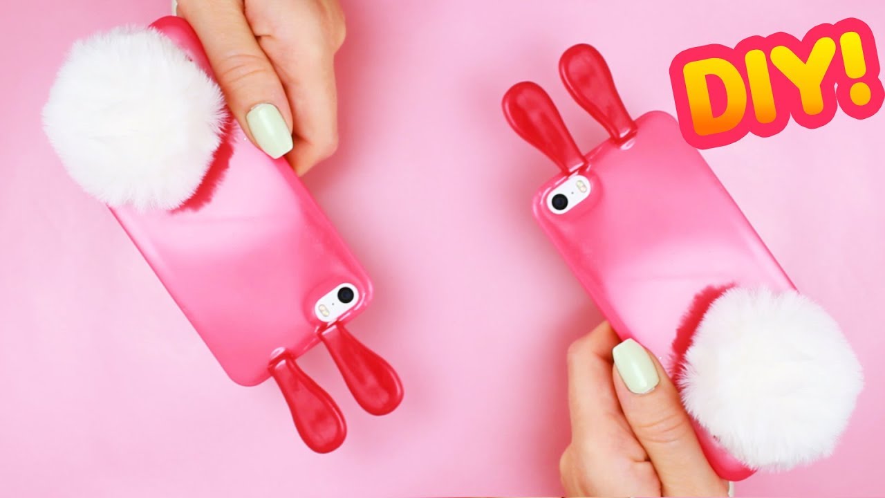 Bunny PHONE CASE DIY! - 3 Step Easy DIY - YouTube