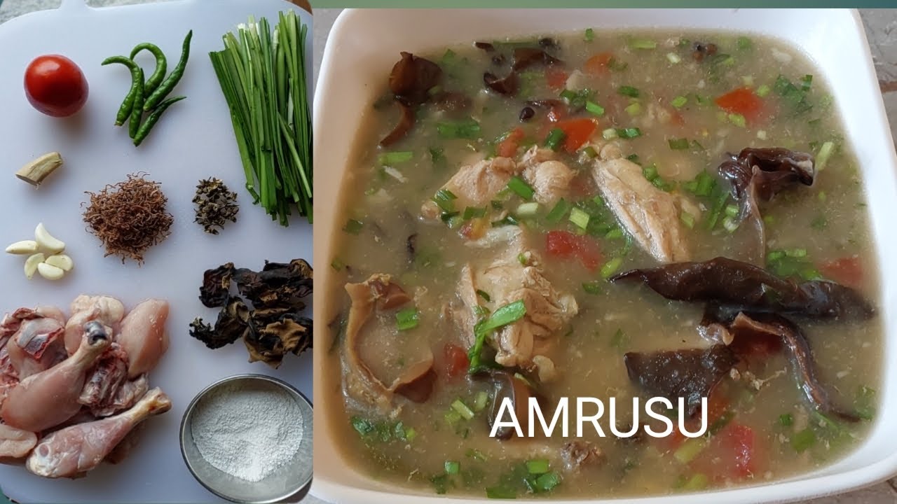 AMRUSU /Chicken Rice Gruel/ Ao Naga cuisine. - YouTube