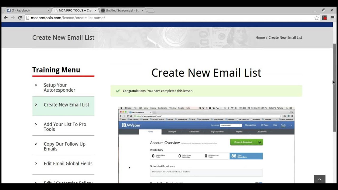 MCA Pro Tools | Autoresponder Set Up | MCA Rep Autopilot System - YouTube