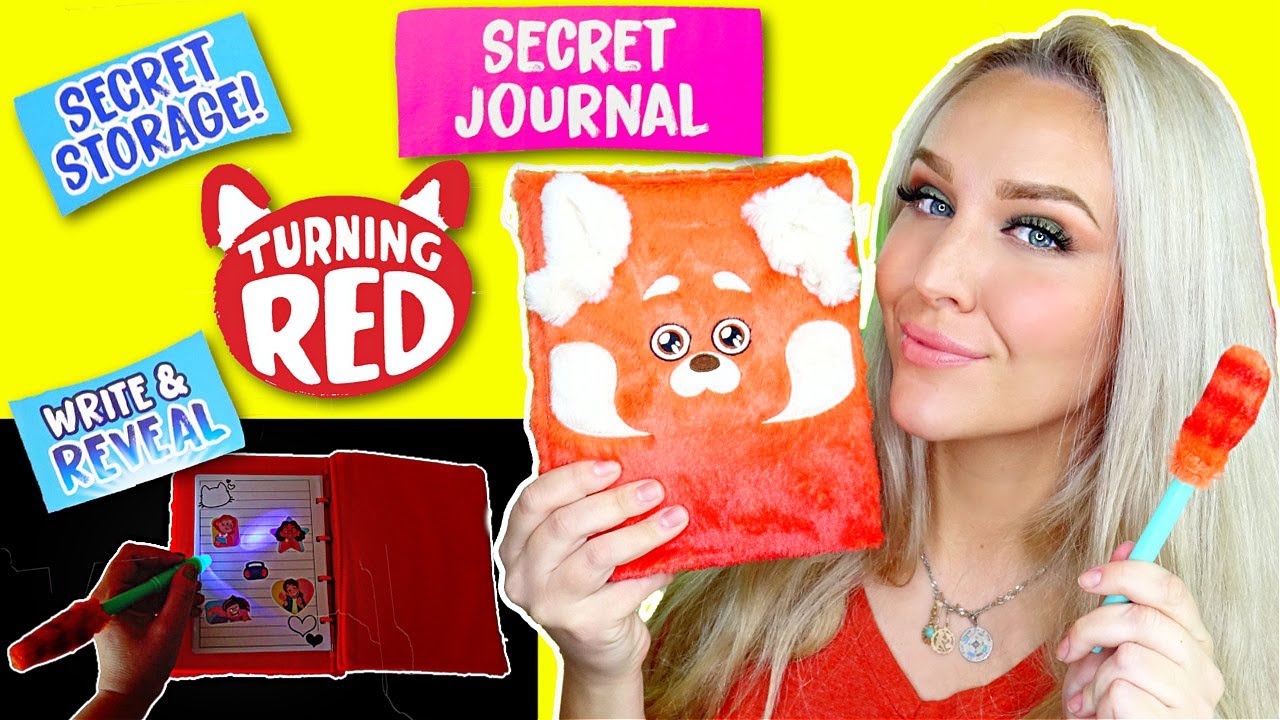 Disney Pixar Turning Red: Sharing Secrets in Red Panda Secret Journal ...