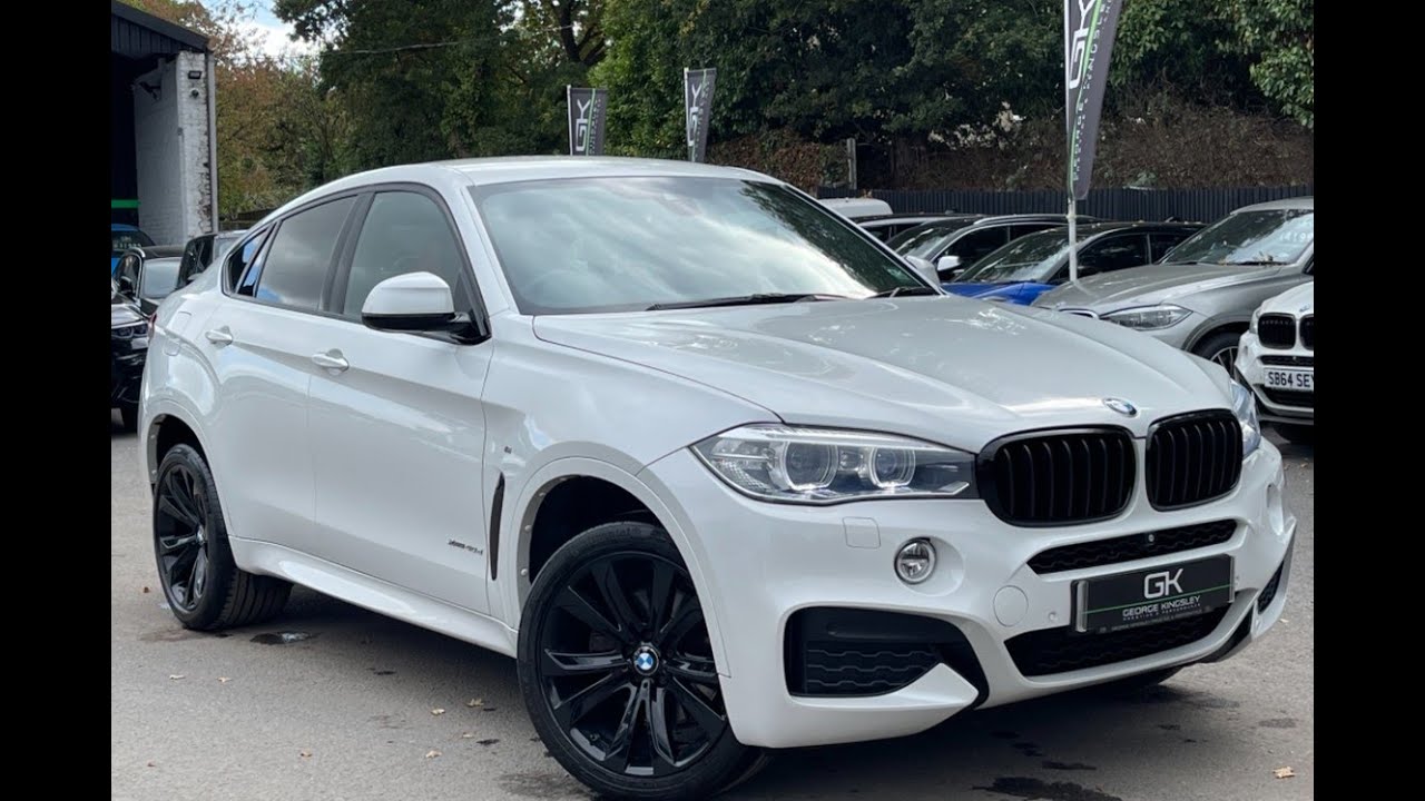 2016 BMW X6 40d M Sport in Pearl White with Coral Red Leather, HUD, 360 ...