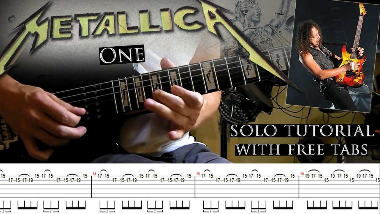 Metallica - One guitar solo lesson (with tablatures and backing tracks ...