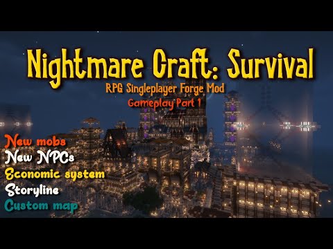Minecraft 1.16.5 - Nightmare Craft: Survival RPG mod (Gameplay Part.1 ...