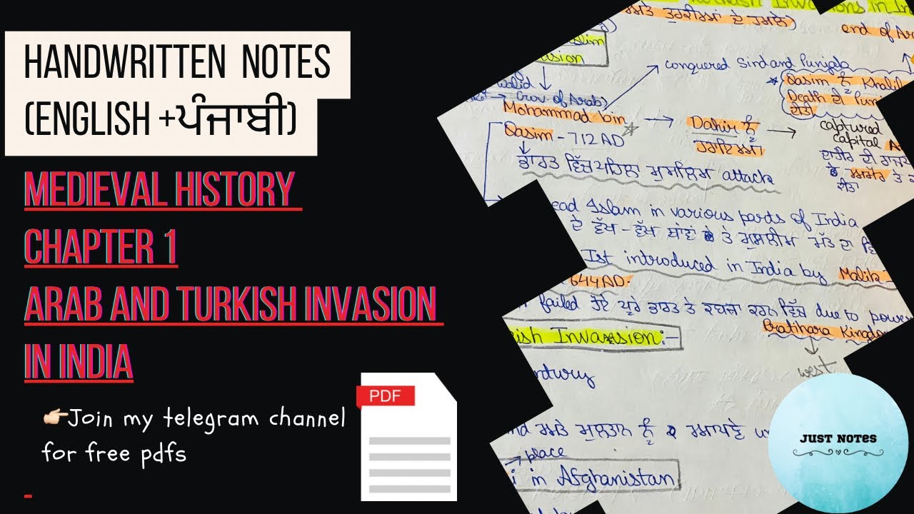 Indian Medieval history/ Arab and turkish invasion on india/ class 1 📝 ...