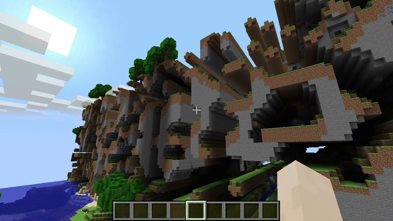 Minecraft: The Infdev Far Lands! - YouTube