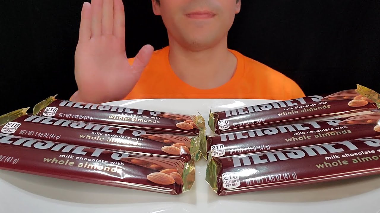 Hershey's with Almonds [ASMR] #asmr - YouTube
