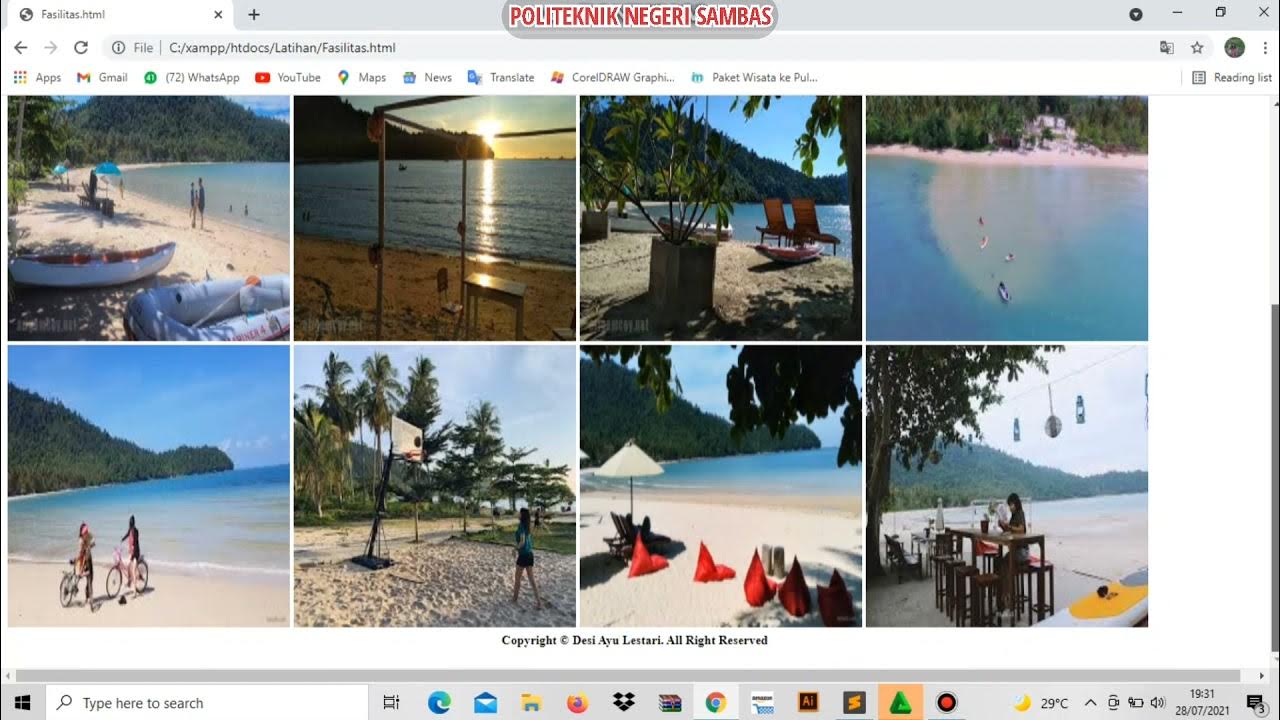 Tutorial membuat website Wisata - YouTube