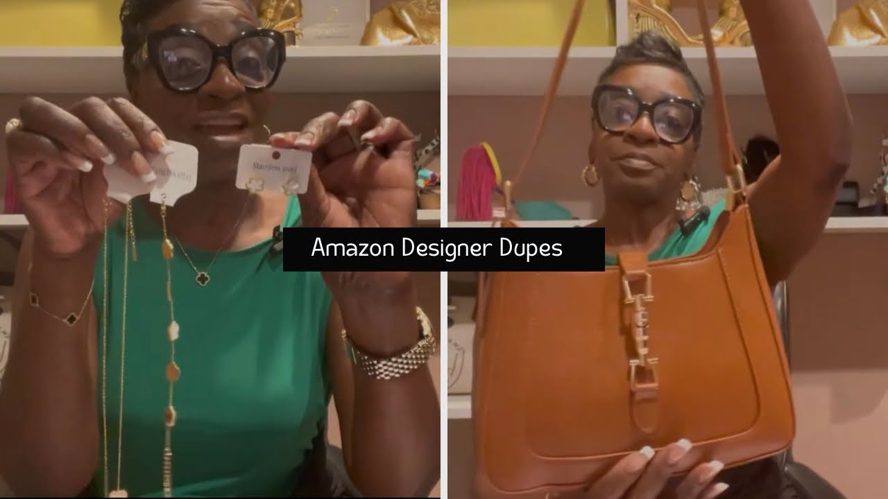 AMAZON DESIGNER DUPES || REAL VS DEAL || TRY THE DUPES WITH ME ...