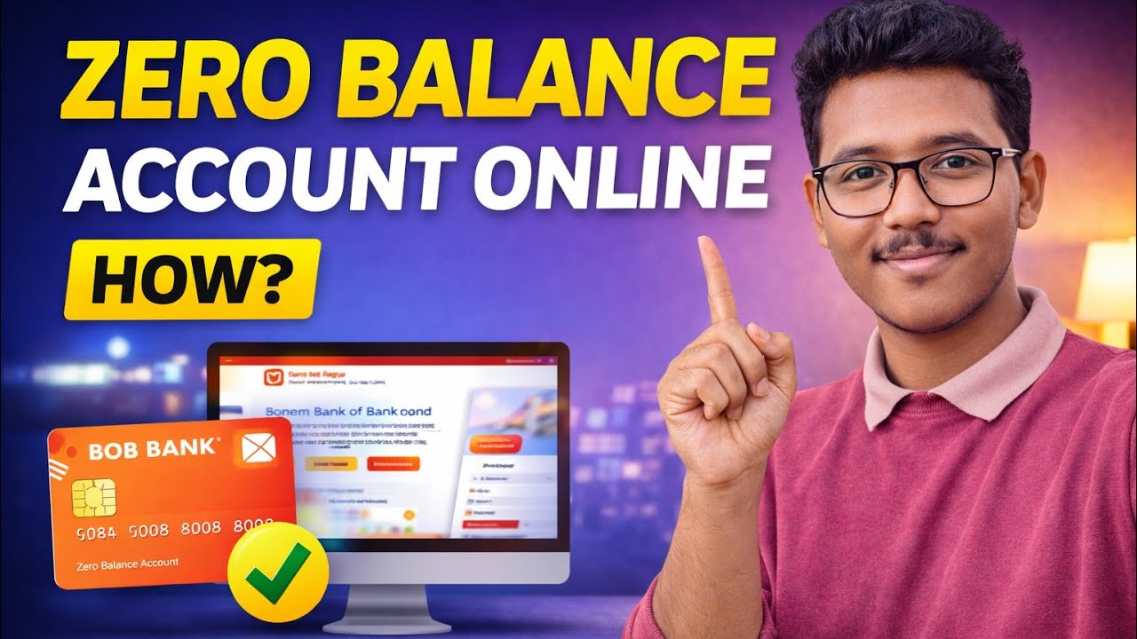 BOB Zero Balance Savings Account Kaise Open Kare Online | Bank of ...