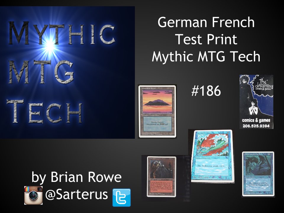 German French Test Print - Mythic MTG Tech # 186 - YouTube
