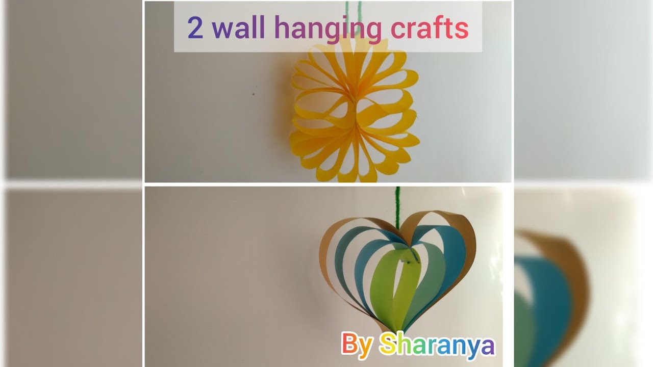 two wall hanging crafts :) - YouTube