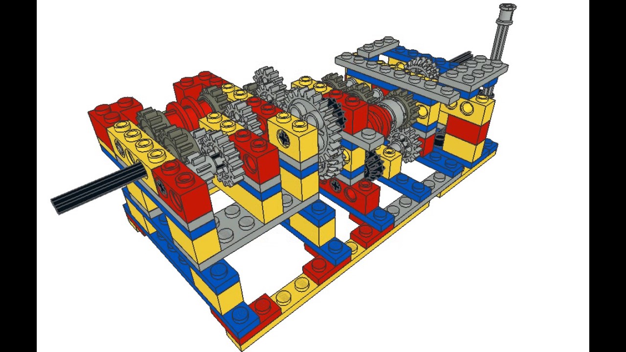 Lego 18-speed truck transmission - YouTube