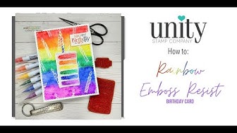 Unity Quick Tip: Emboss Resist with Watercolor Pens - YouTube