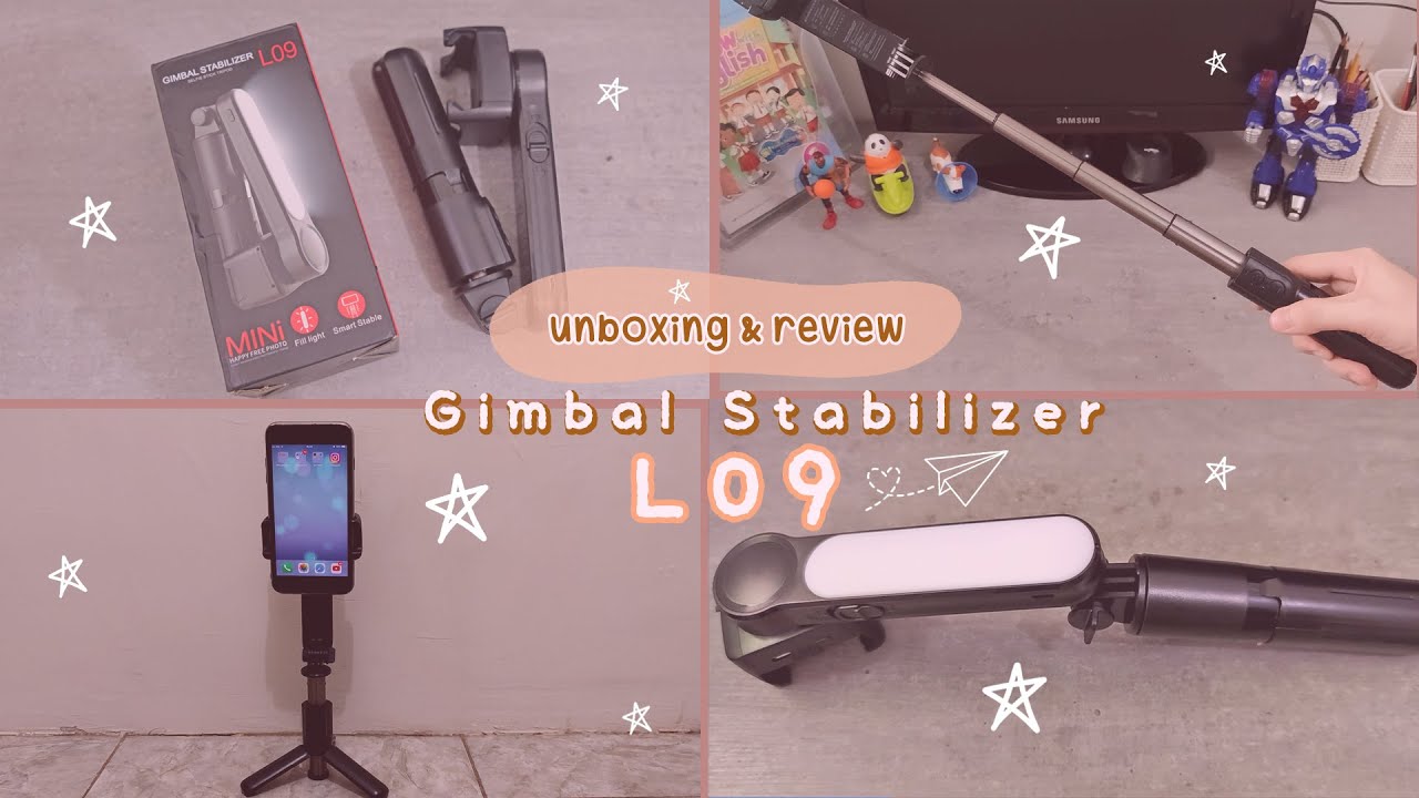 Unboxing Gimbal Stabilizer L09 + Review ( Indo Sub ), Buat Vlogger ...