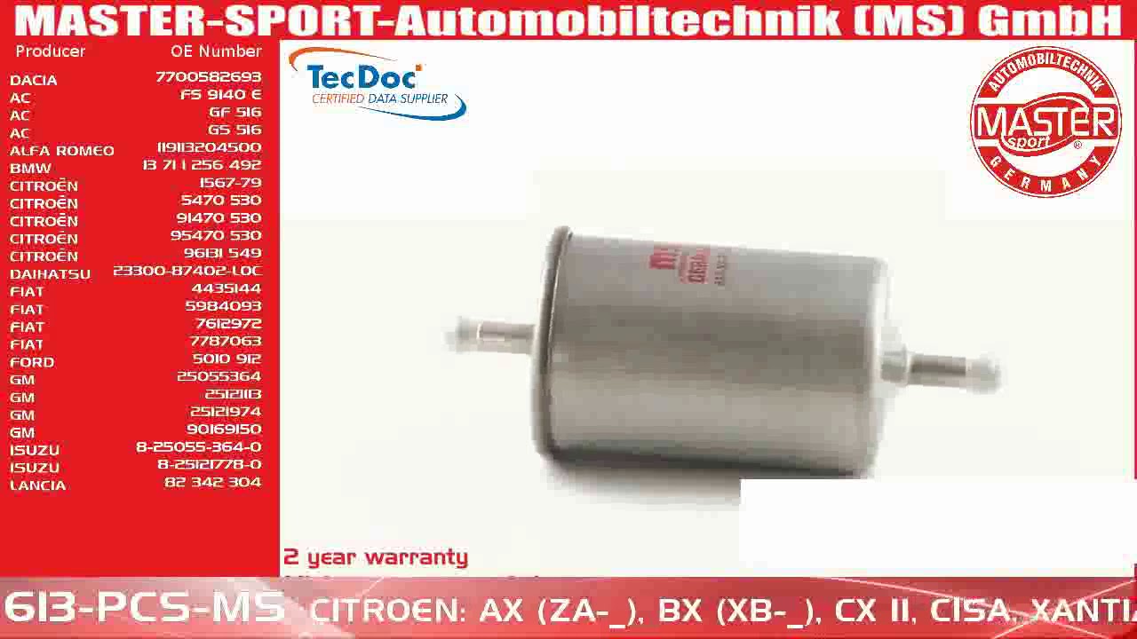 613-PCS-MS | FUEL FILTER | Master-Sport-Automobiltechnik (MS) GmbH ...
