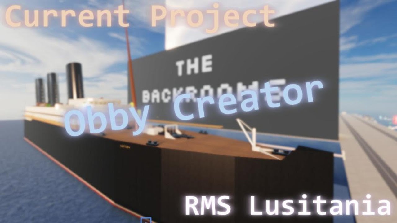 RMS Lusitania build in Obby Creator - YouTube
