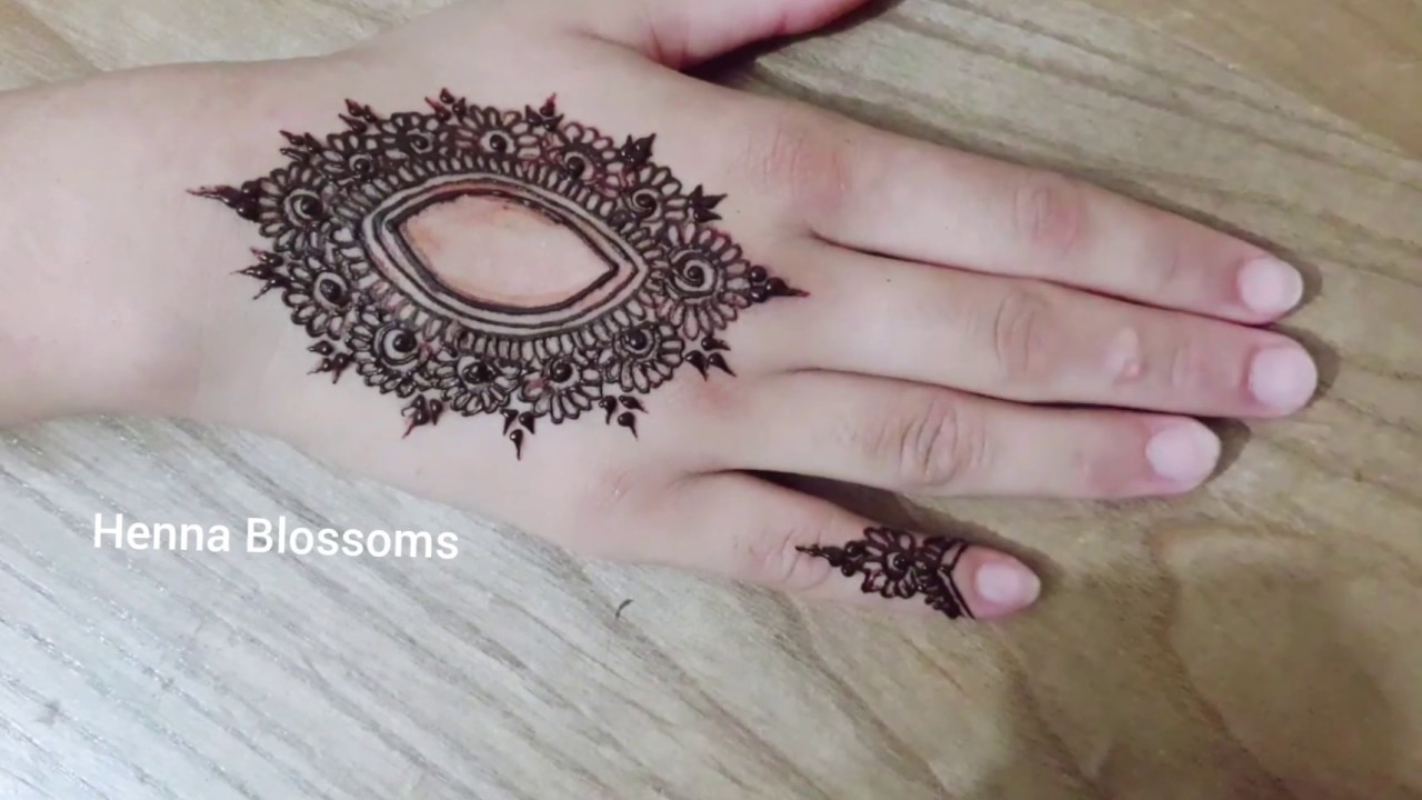 Simple and easy henna design | simple and cute henna design | # ...