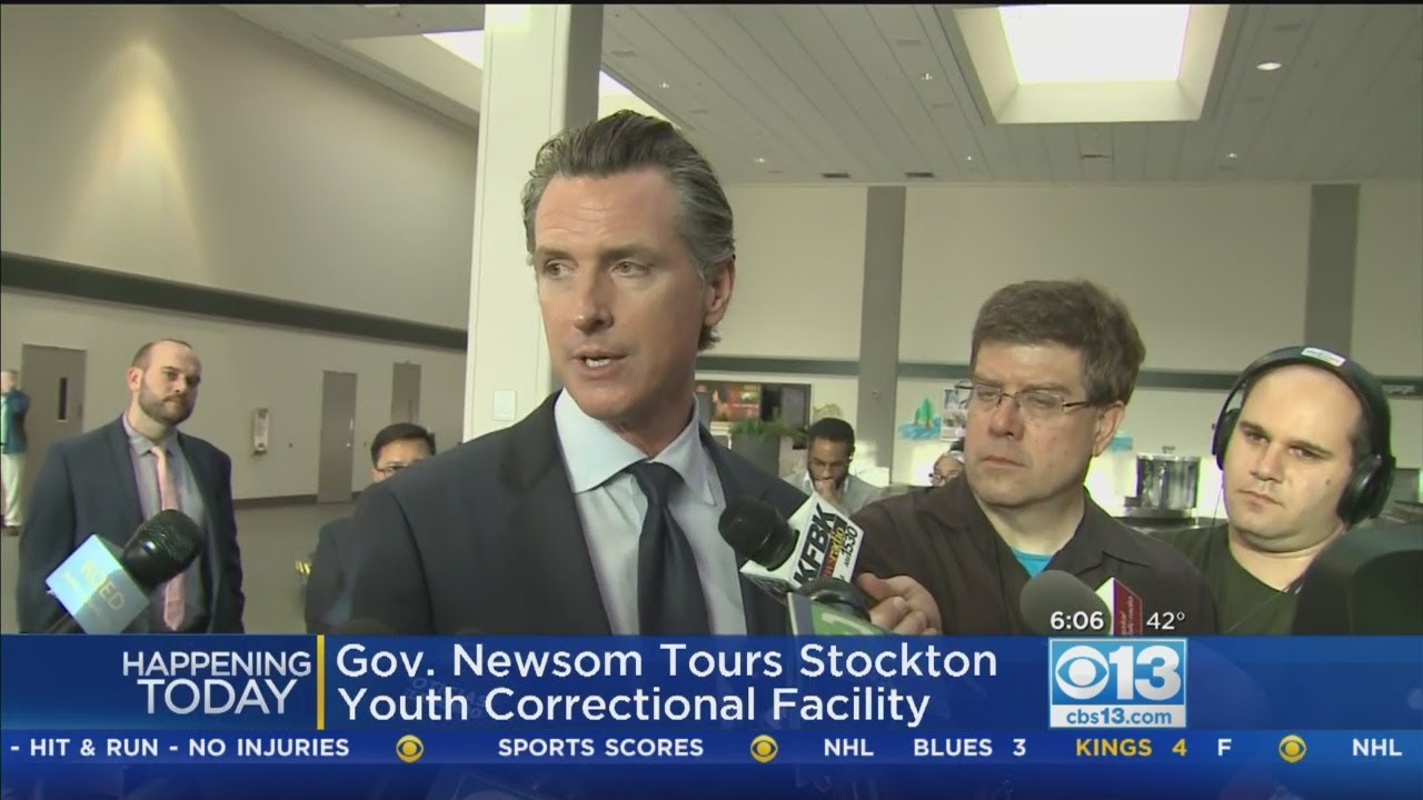 Gov. Newsom To Tour Stockton Youth Correctional Facility - YouTube