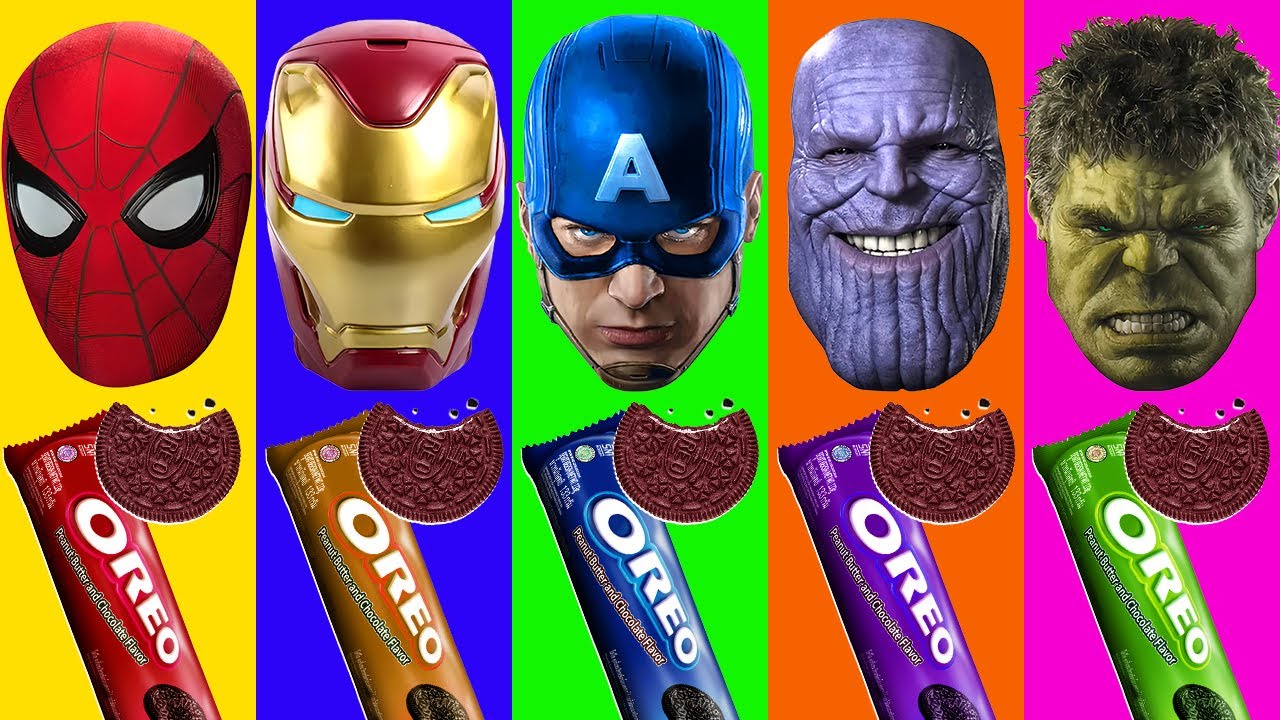 Wrong Heads Top Superheroes - Oreo | Spider Man, Hulk, Iron Man ...