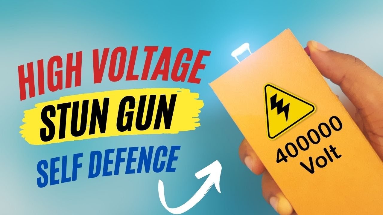 Powerful High Voltage Stun Gun | DIY Self Defense Device - YouTube