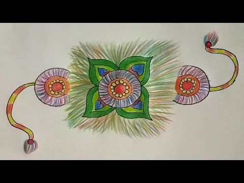 How to make Rakhi Drawing Ideas Step By Step | Indian Festival ...