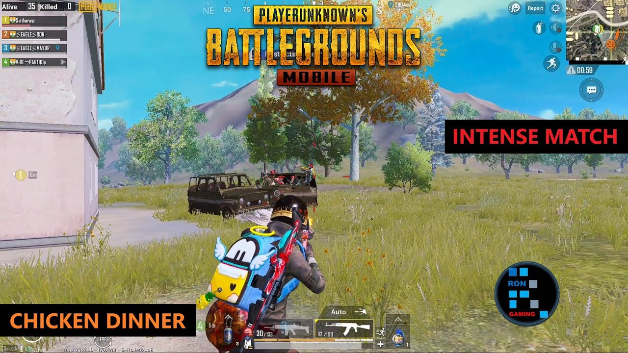 PUBG MOBILE | FUN GAMEPLAY INTENSE MATCH CHICKEN DINNER - YouTube