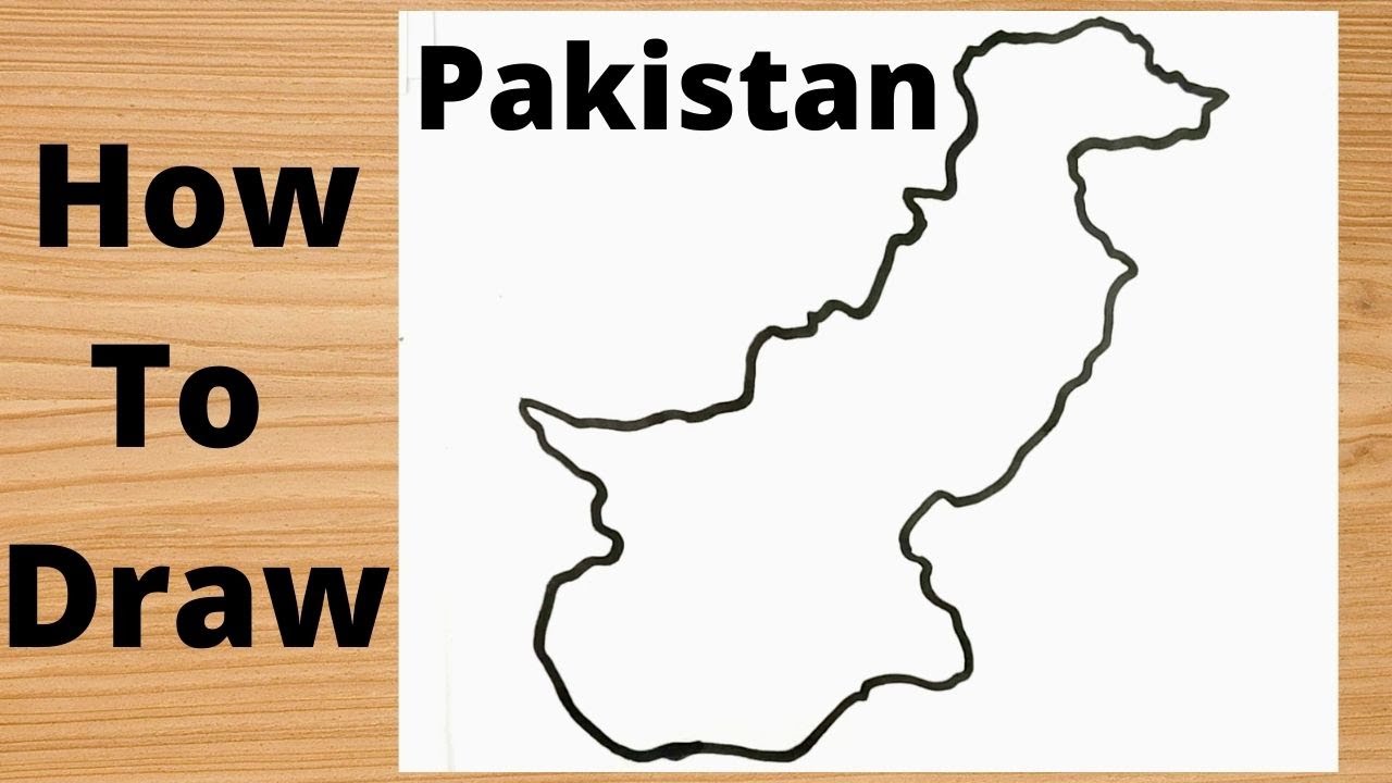 Drawing Pakistan Map - Simple Trick - YouTube