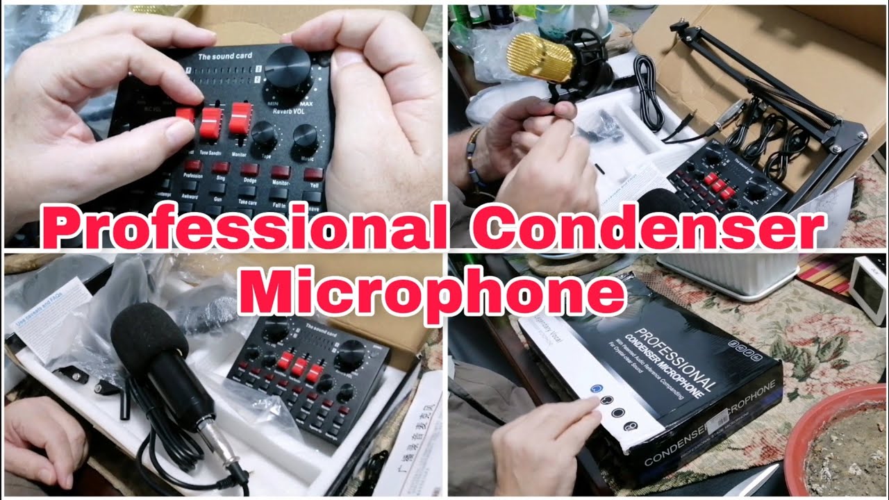 Unboxing Professional Condenser Microphone - YouTube