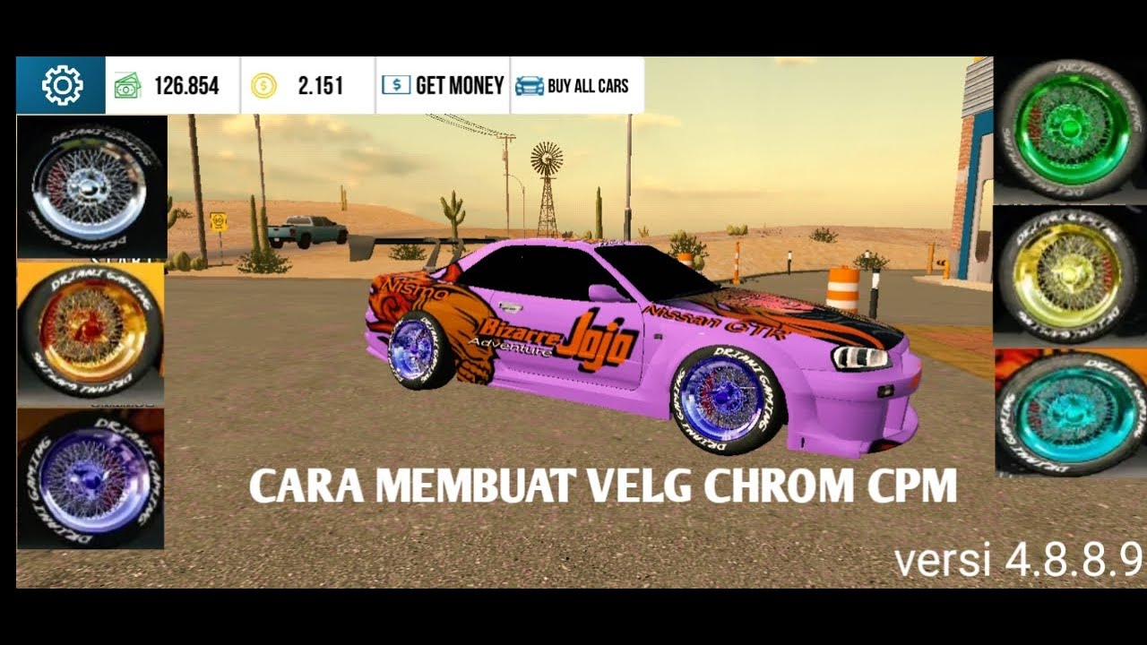 TUTORIAL CARA MEMBUAT VELG CHROM CAR PARKING MULTIPLAYER@drianigaming ...