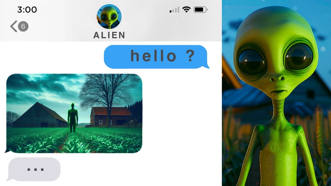 DON’T TEXT ALIEN AT 3AM !! 💬👽 - YouTube
