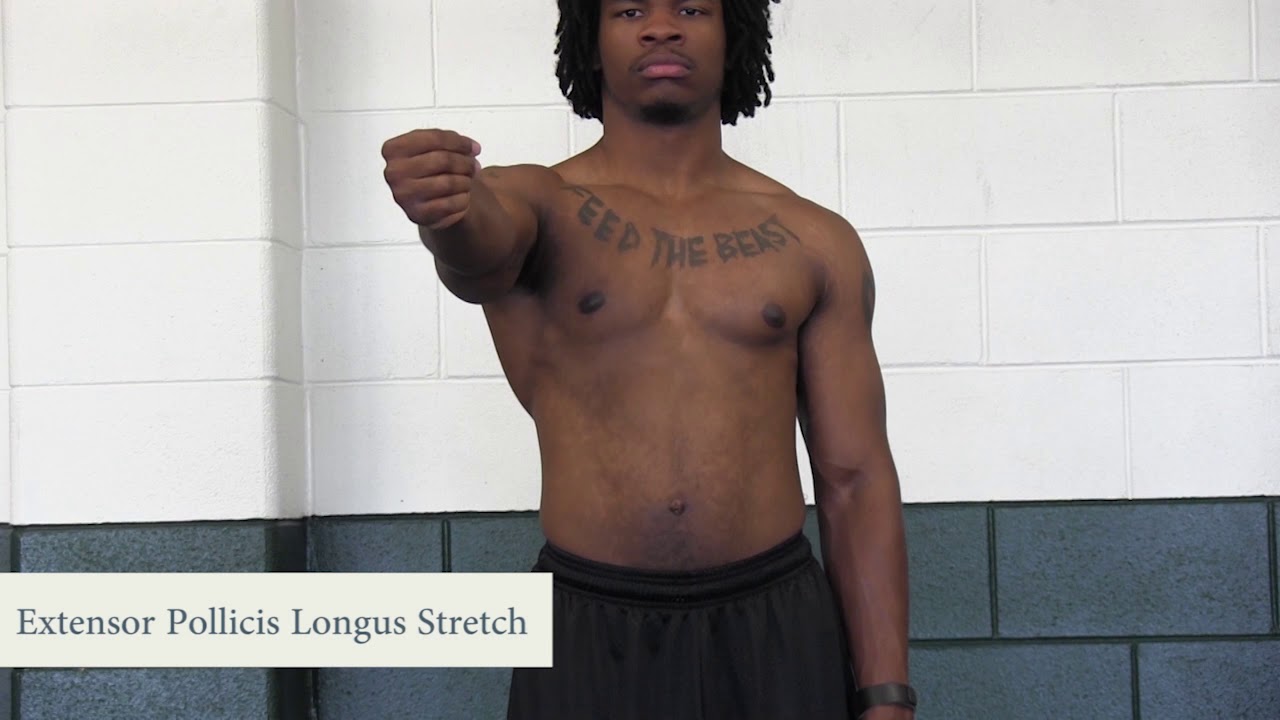Extensor Pollicis Longus Stretch - YouTube