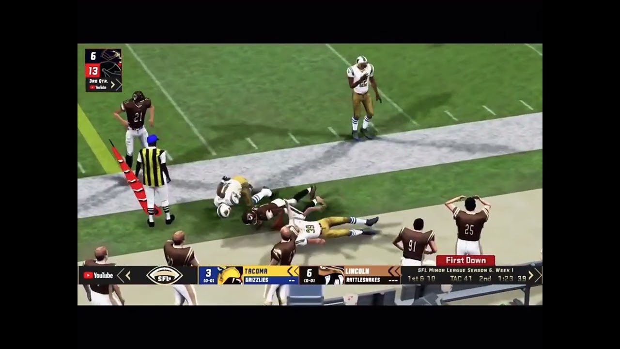 SFLM Tacoma Grizzlies Week one vs Lincoln CB Nano Matthews highlights ...