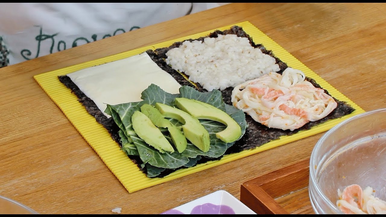 Can kimbap be folded? Folding kimbap recipe (접는김밥) - YouTube