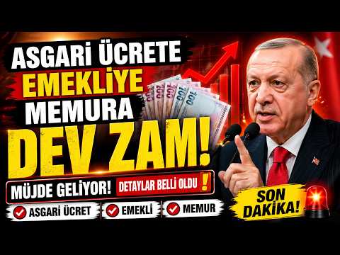 ASGARİ ÜCRETE EMEKLİYE MEMURA DEV ZAM İDDİASI! MAAŞLAR UÇUYOR MU?