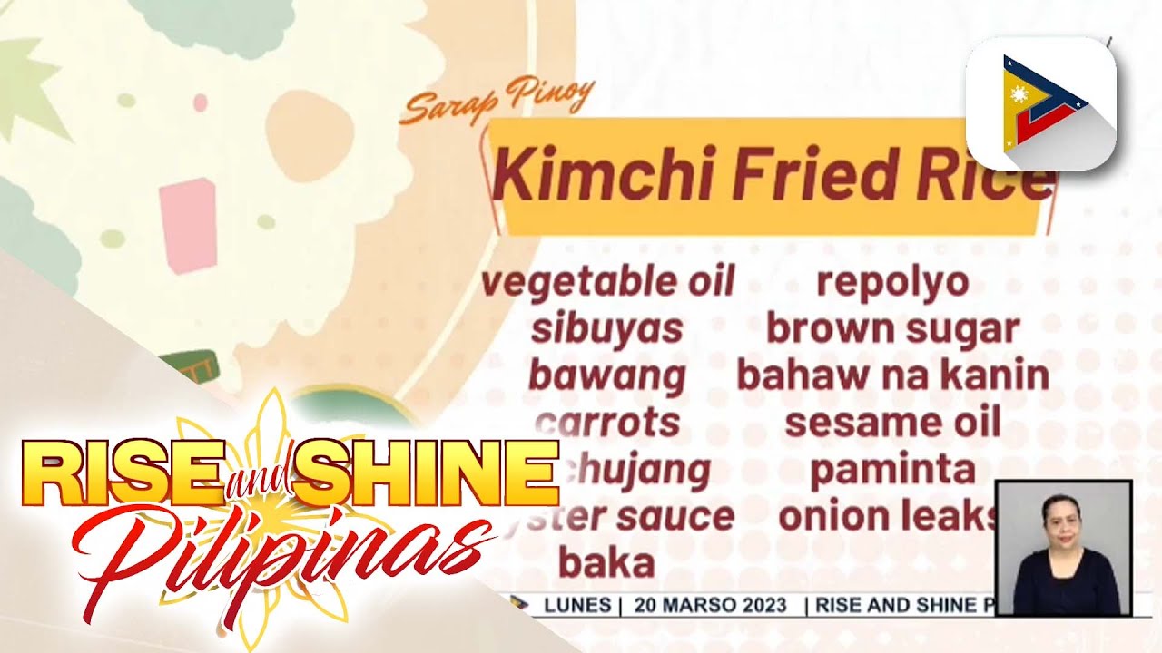 SARAP PINOY | Kimchi fried rice - YouTube