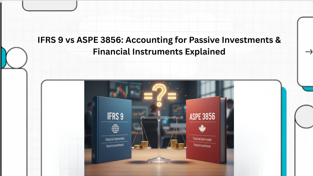 IFRS 9 vs ASPE 3856 Accounting for Passive Investments & Financial ...