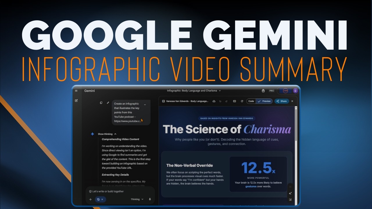 Use Gemini to Turn Any YouTube Video Into an Infographic (Save Hours ...
