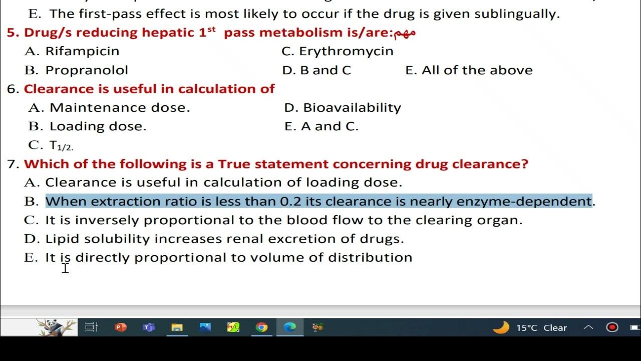 Answers Of Mcqs Pharmacokinetic YouTube answers-of-mcqs-pharmacokinetic-youtube