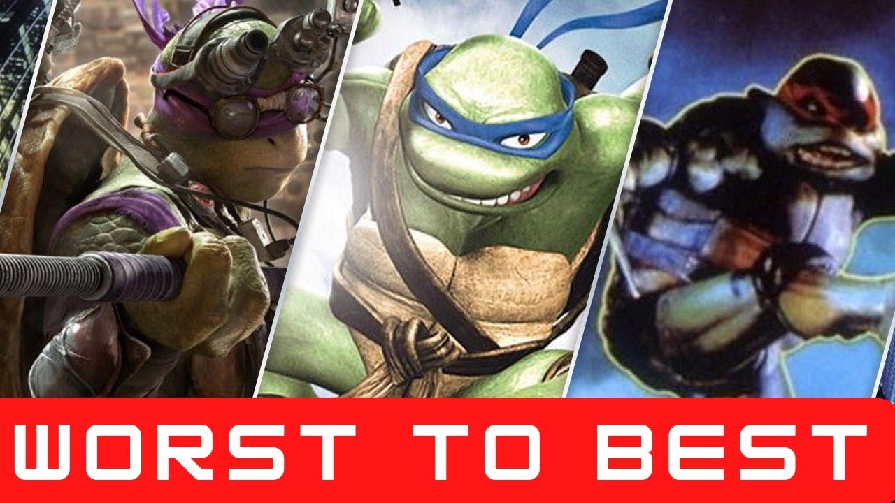 WORST TO BEST RANKING Teenage Mutant Ninja Turtles Movies - YouTube
