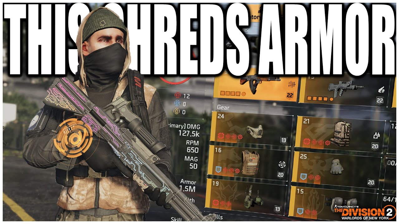 The SHREDDER BUILD has INSANE Damage in the Division 2! Melts Armor in ...