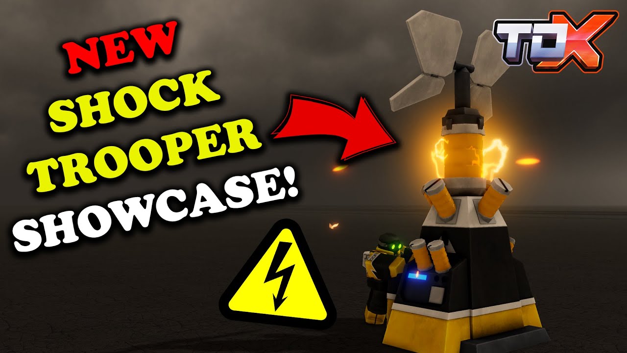*NEW* TDX Shock Trooper Tower Showcase! | Roblox Tower Defense X - YouTube