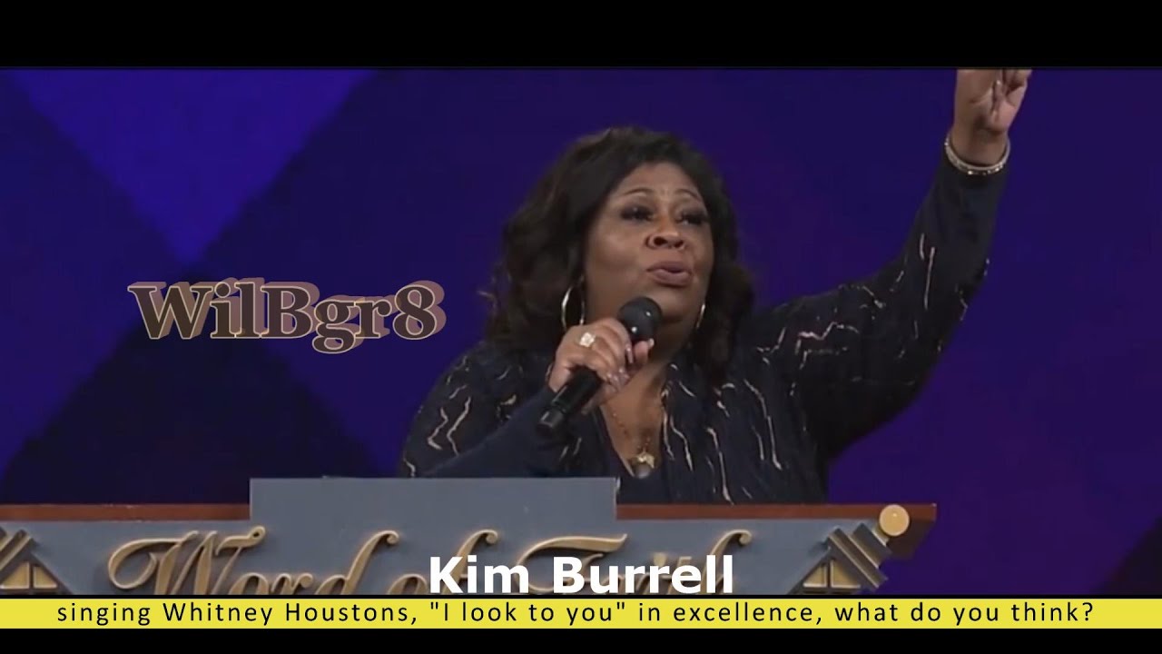 Kim Burrell covers Whitney Houstons, "I look to you" in excellence ...