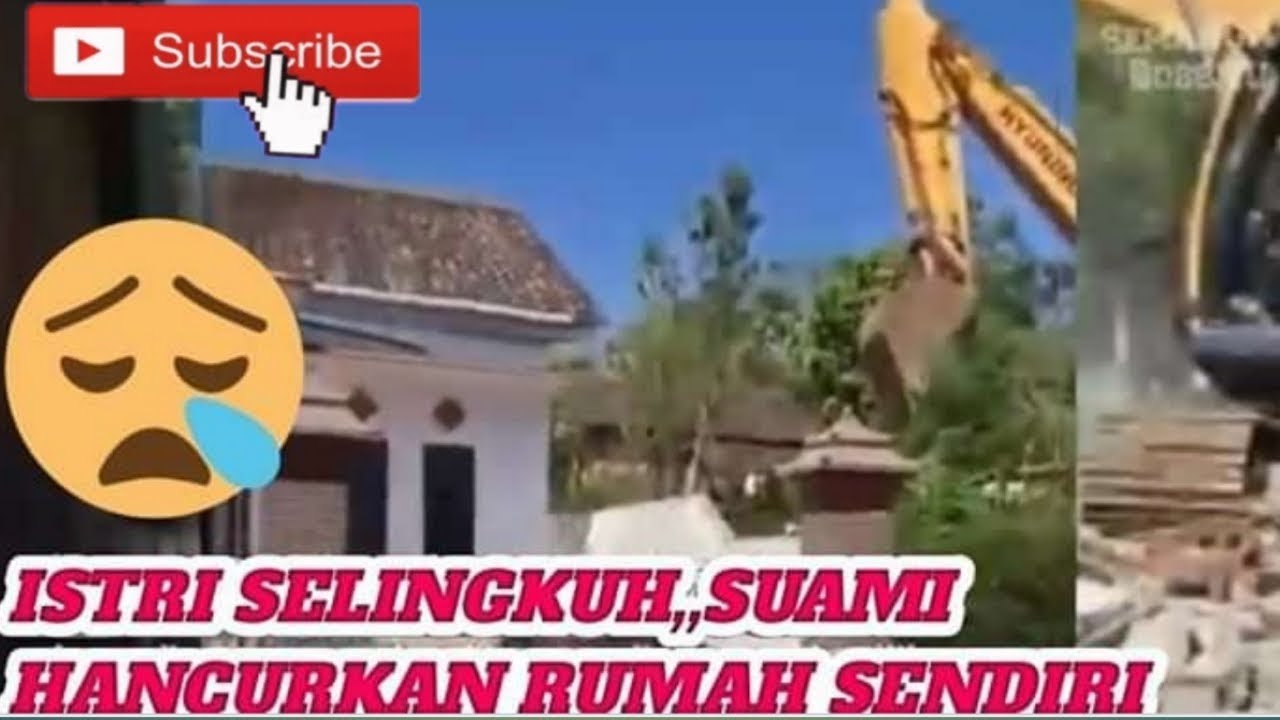 istri ketahuan selingkuh rumah sendiri di hancurkan suami - YouTube