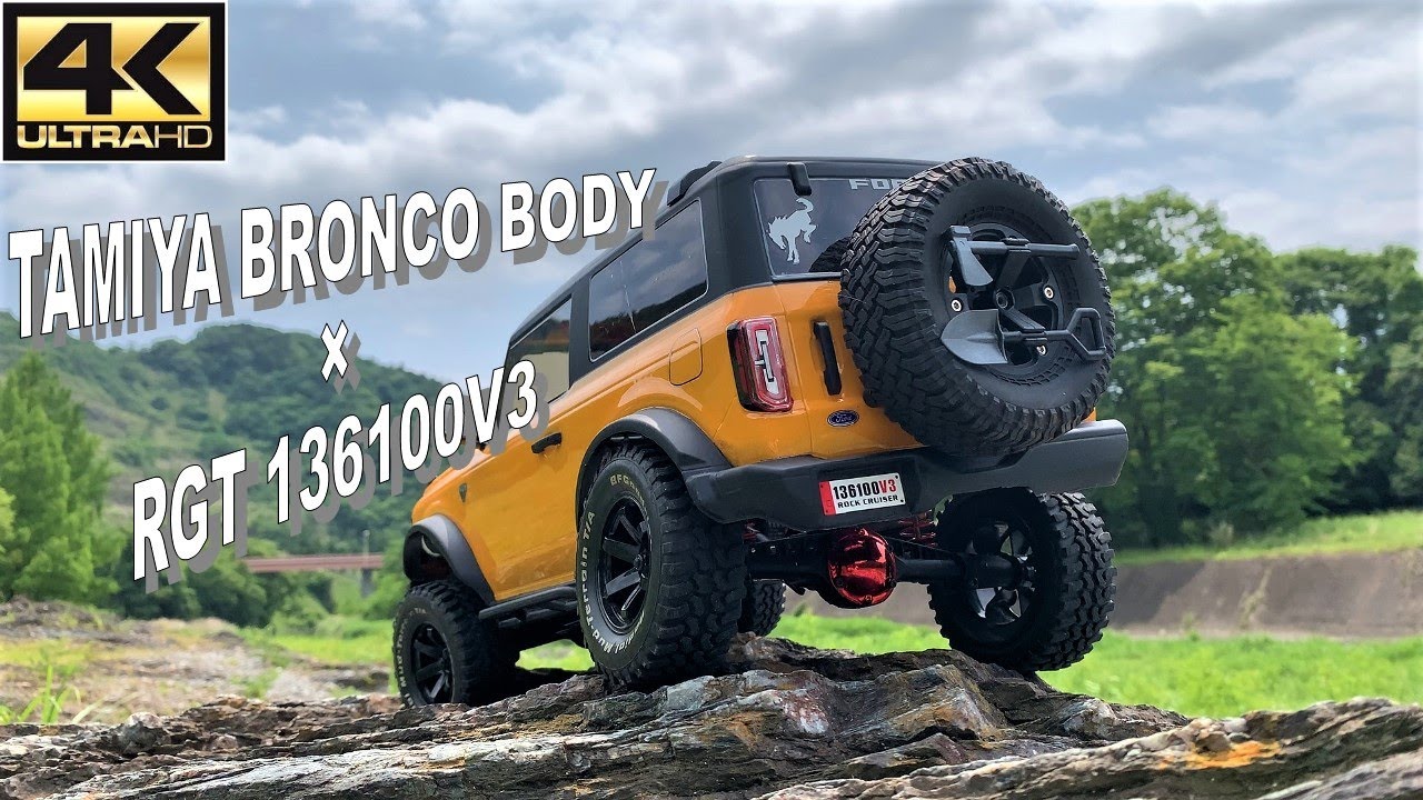 【RC Crawler】1/10 RGT "How to install Tamiya Bronco body and rock climb ...