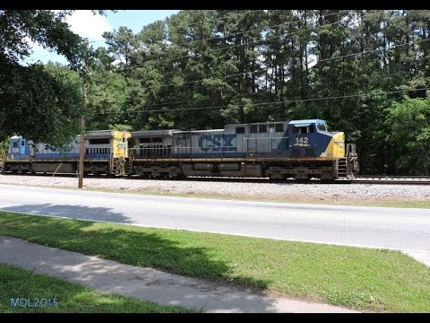 HD: CSX 142 leads CSX K566-03 in Union City, GA - YouTube