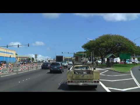 Drive in Hawaii Kam Hwy Airport - Alamoana No.1 - YouTube