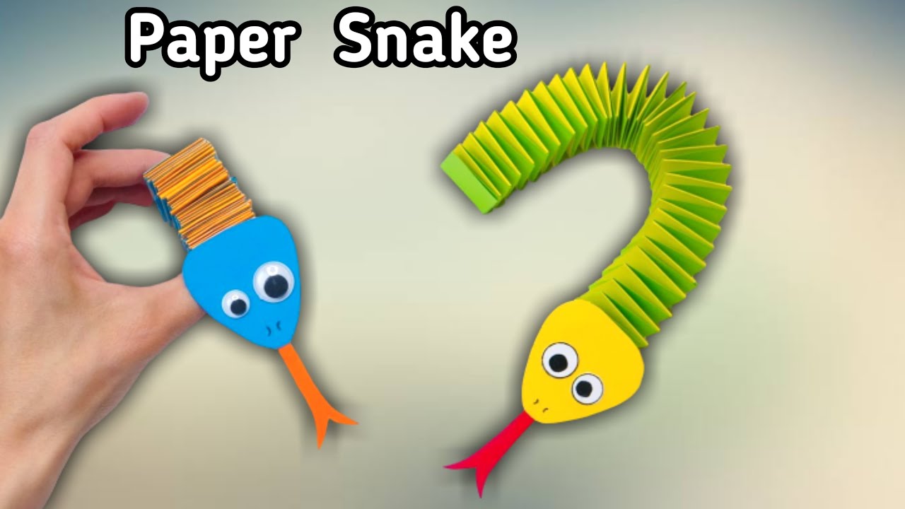 Origami Snake | Amazing Paper Snake | Moving Paper Toys | Paper Crafts ...